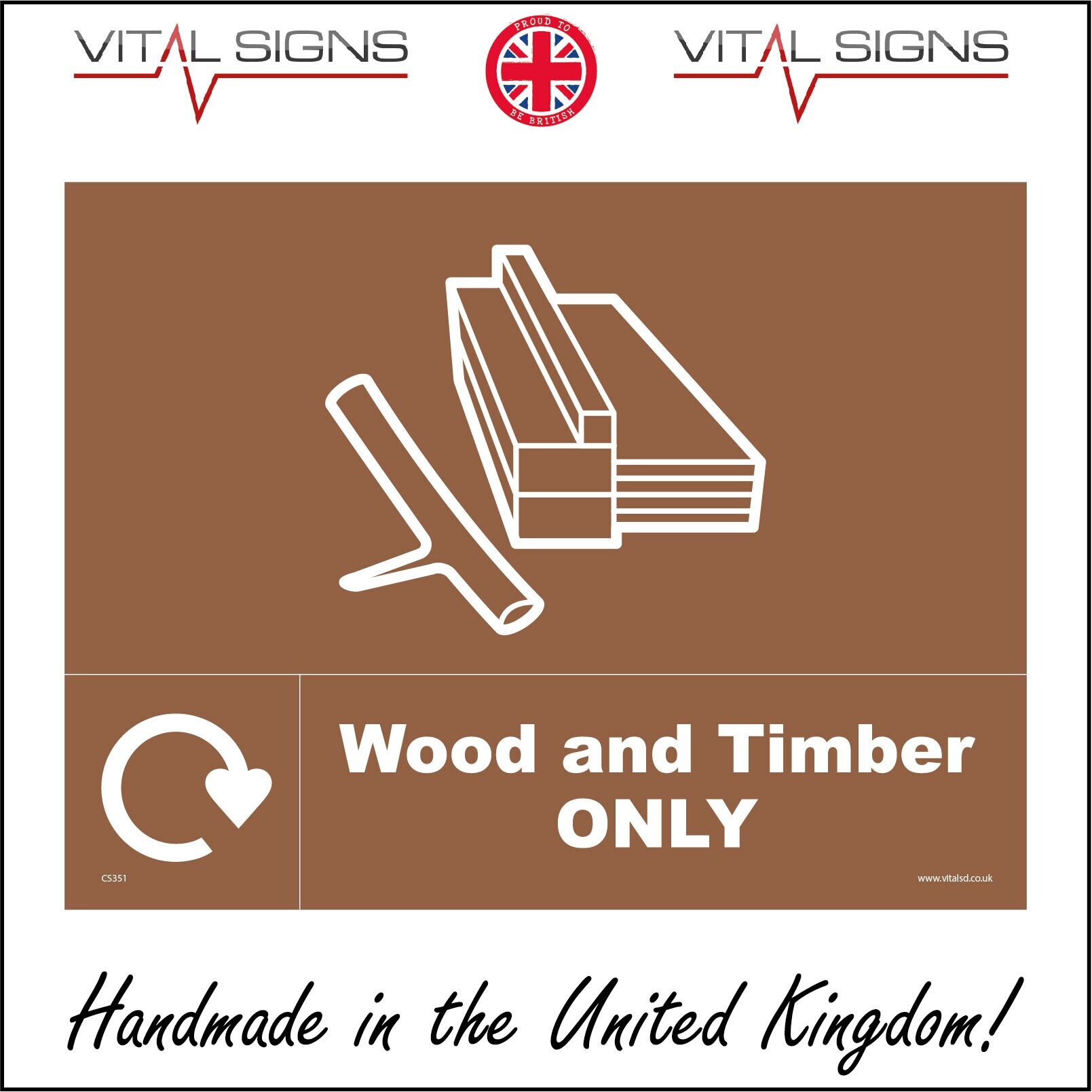 (200 x 150mm - 8 x 6, Sticker / Sav - White Background) CS351 Wood And ...