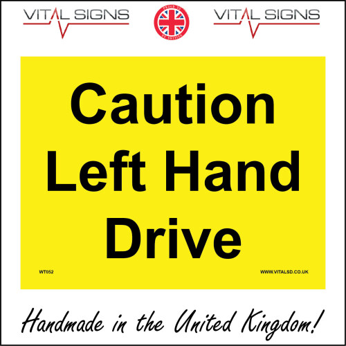 (600 x 450mm - 24 x 18, Sticker / Sav - White Background) WT052 Caution ...