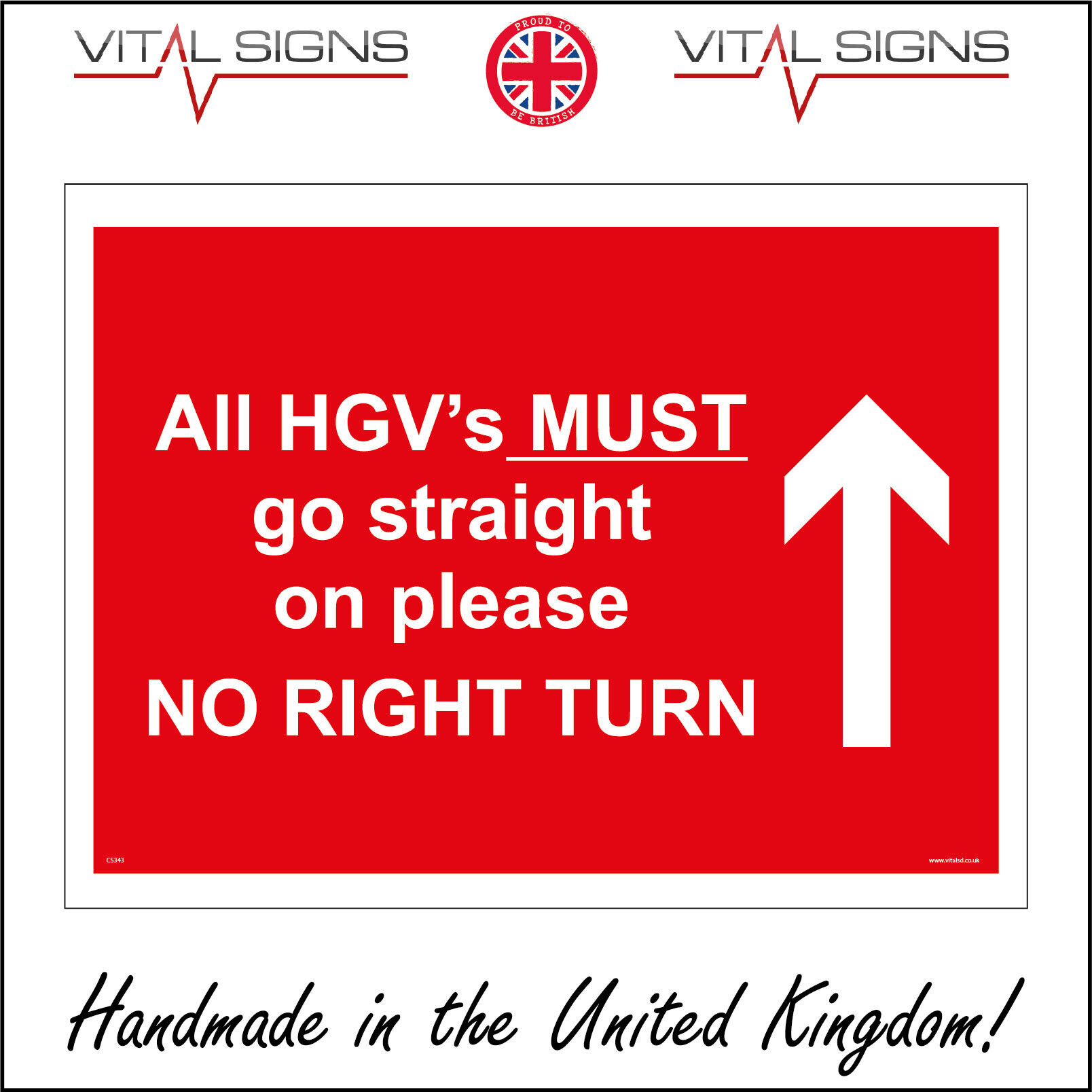 (200 x 150mm - 8 x 6, Magnetic - Vehicle Grade) CS343 All HGV's Go ...