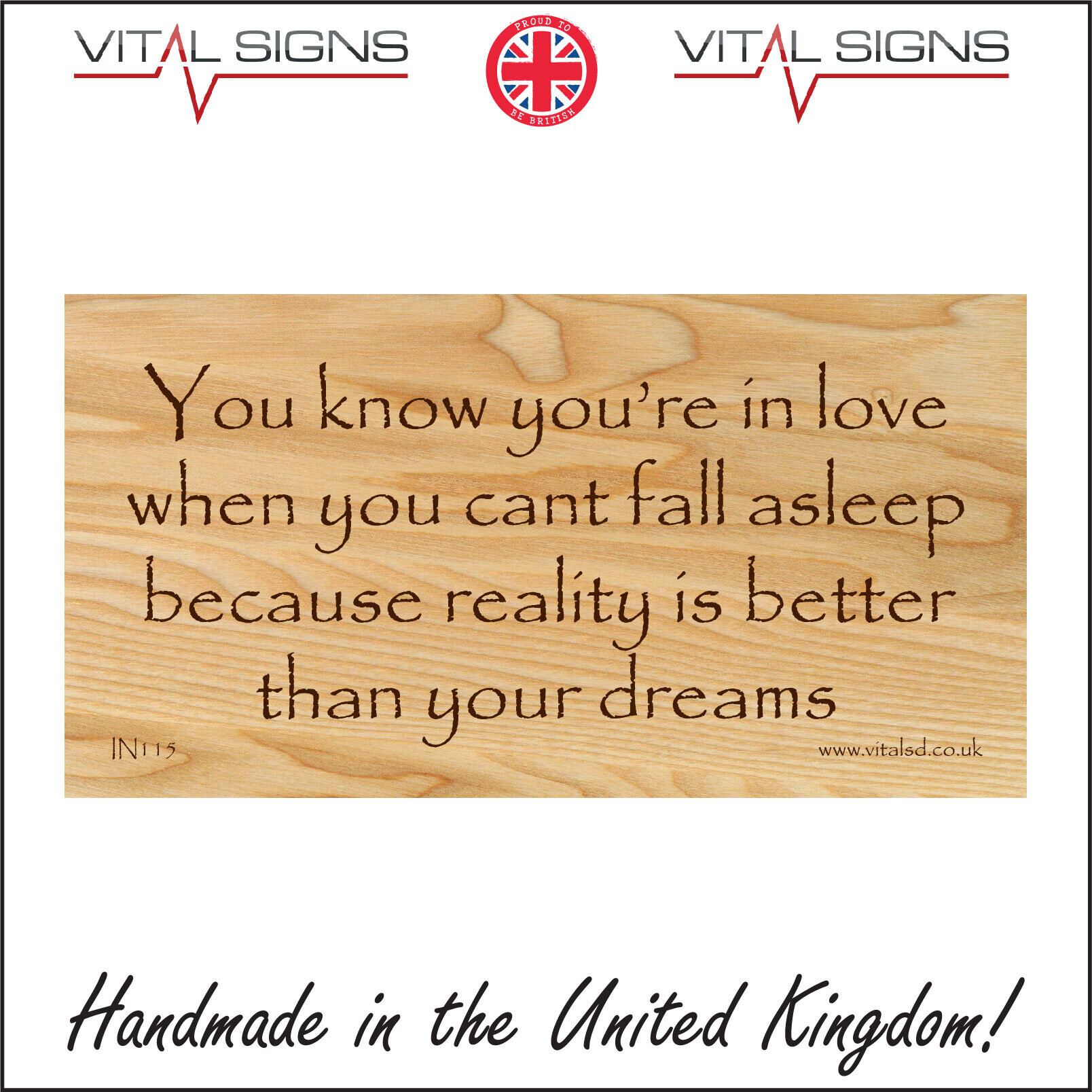 (200 x 100mm - 8 x 4, Dibond / Composite Aluminium) IN115 You Know You ...