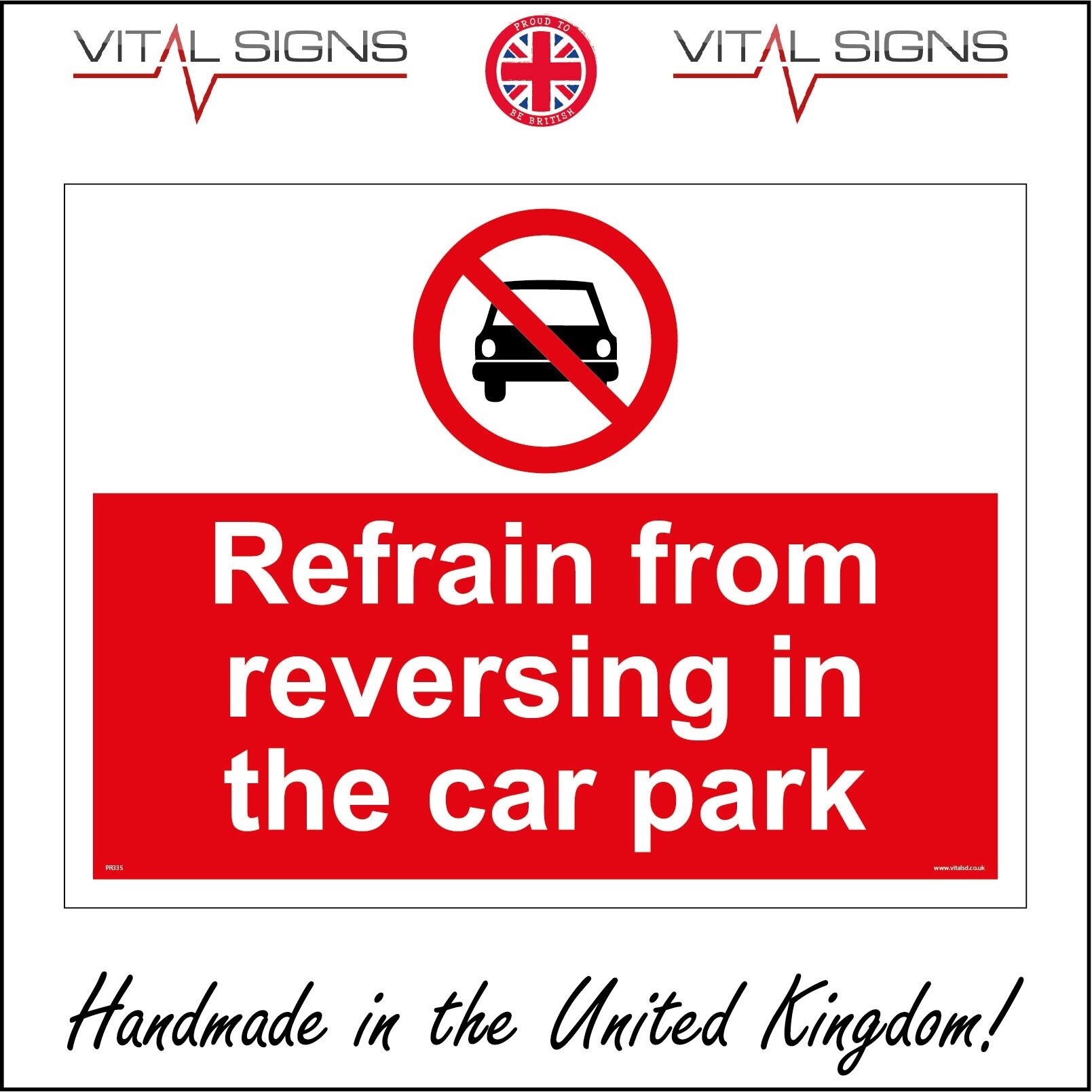 (300 x 200mm - 12 x 8, Sticker / Sav - White Background) PR335 Refrain ...