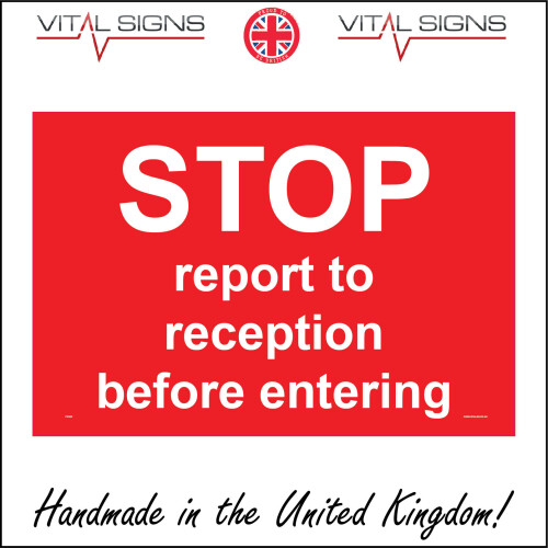 (400 x 300mm - 16 x 12, Sticker / Sav - White Background) PR302 Stop ...