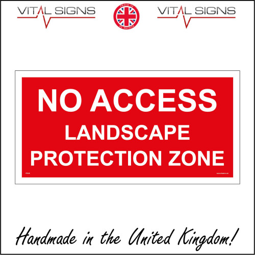 (600 x 300mm - 24 x 12, 1mm Pvc Foamex) PR348 No Access Landscape ...