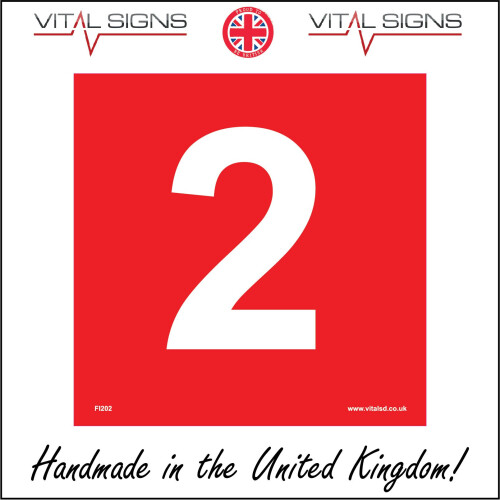 (900 x 900mm - 35 x 35, Sticker / Sav - White Background) FI202 Number ...