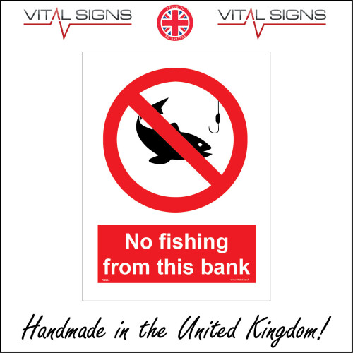 (150 x 200mm - 6 x 8, 3mm Standard Foamex Foamboard) PR324 No Fishing ...