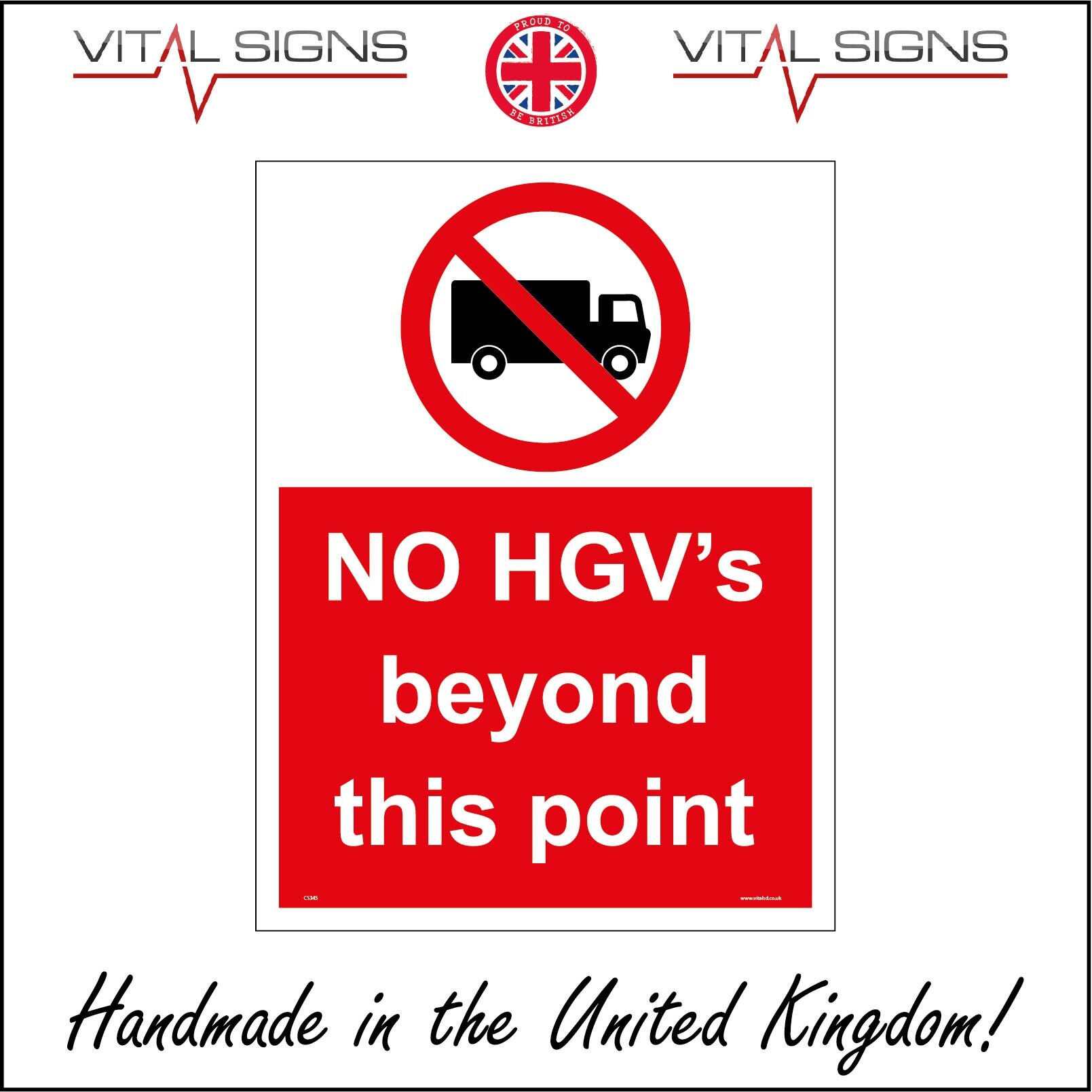 (400 x 300mm - 16 x 12, Sticker / Sav - White Background) CS345 No HGV ...