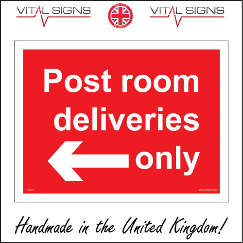 (200 x 150mm - 8 x 6, Sticker / Sav - White Background) CS324 Post Room ...