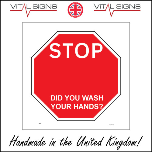 (200 x 200mm - 8 x 8, Sticker / Sav - White Background) MA768 Stop Did ...