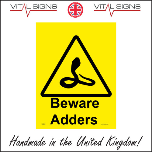 (150 x 200mm - 6 x 8, Sticker / Sav - White Background) WT039 Beware ...