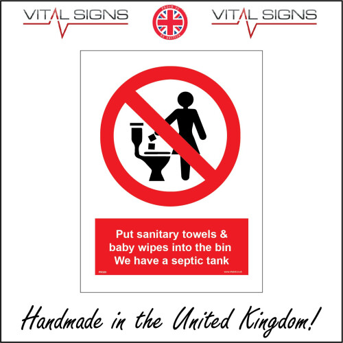 (150 x 200mm - 6 x 8, Sticker / Sav - White Background) PR325 Sanitary ...