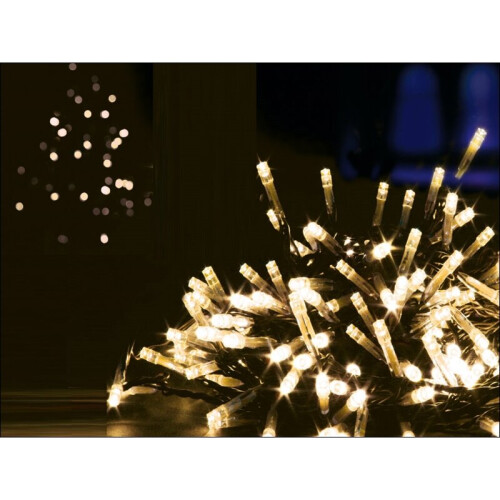 Premier Decorations Supa Bright Multi Action 100 LED Warm White ...