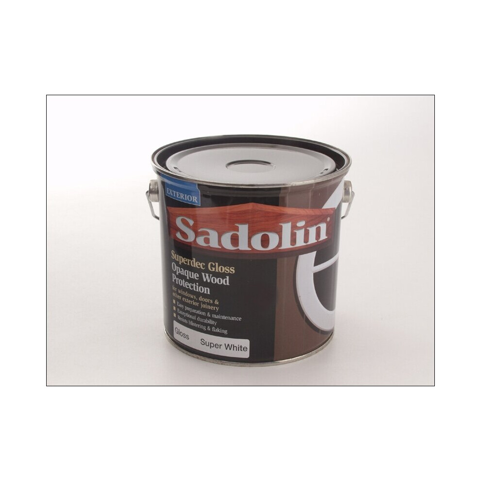 Sadolin Superdec Satin Black Paint 1L - Rich Satin Finish for Wood ...