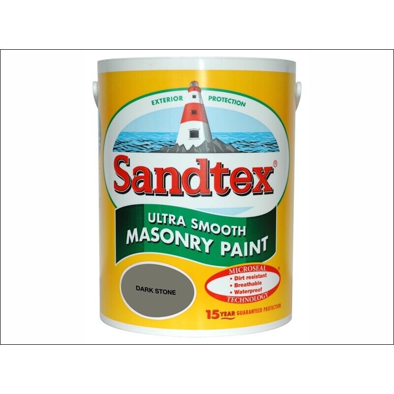 Sandtex Microseal Smooth Masonry Dark Stone 5L on OnBuy