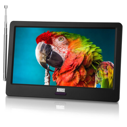 Portable 9" Rechargable Television with Built-in Freeview Player PVR ...