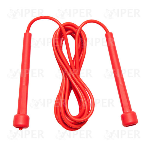 Viper Red Skipping Rope Nylon Adjustable Jump Boxing Fitness Speed Rope ...