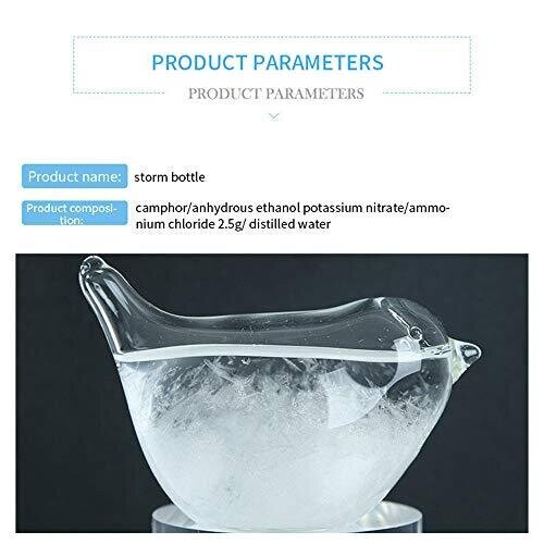 SUNJULY Storm Glass Weather Forecaster, Weather Station Liquid ...