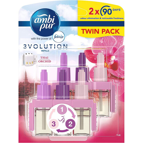 Ambi Pur 3Volution Thai Orchid Air Freshener Refill 20 Ml Pack of 2 on ...