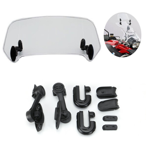 Motorcycle Windshield Wind Screen Deflector Extension Spoiler on OnBuy
