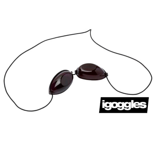 1x iGoggles Indoor & Outdoor Sunbed Protection Elastic Tanning Eye ...
