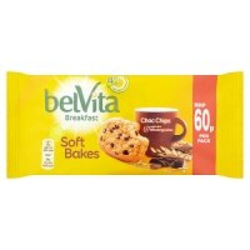 Belvita Breakfast Biscuits Soft Bakes Choc Chip 60p 50g (20 x 20s) on OnBuy