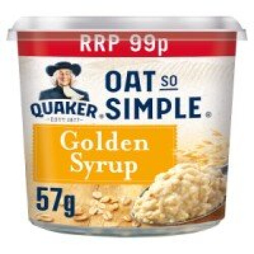 Quaker Oat So Simple Golden Syrup Porridge Pot 57g (8 x 57g) on OnBuy