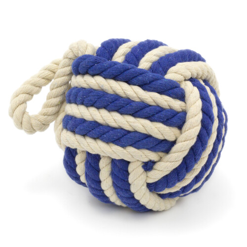 Two Tone Rope Doorstop | Nautical Monkey's Fist Seaside Rope Door Stop ...