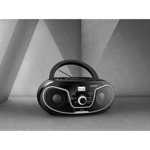 Roxel RCD-S70BT Portable Boombox CD Player with Bluetooth, Remote ...