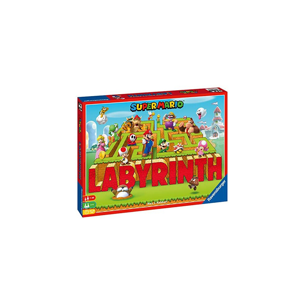 Super Mario Bros Labyrinth - The Moving Maze Family Board Game for Kids ...