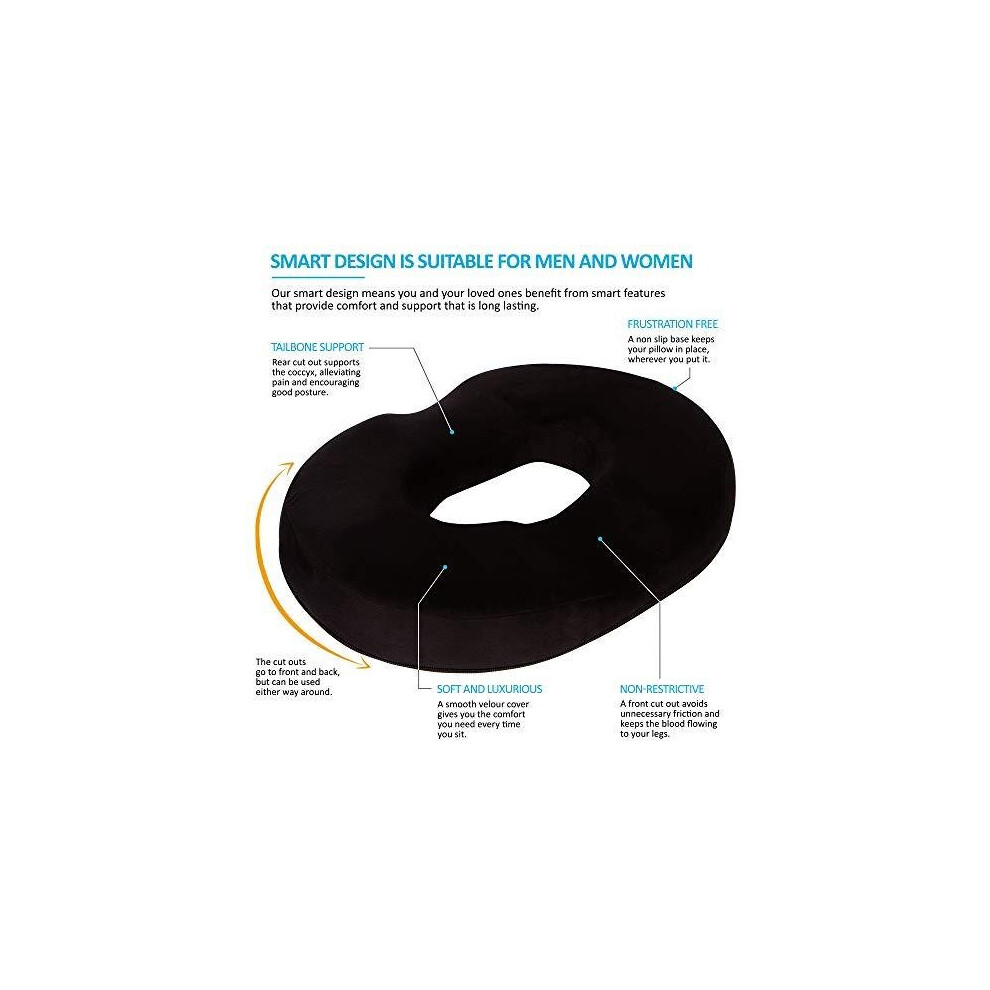 Donut Cushion for Pressure Relief: Orthopaedic Ring Seat Cushion ...