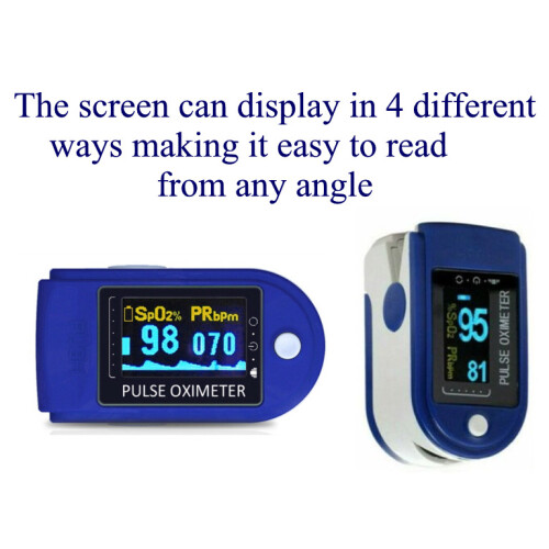 Oximeter Digital Finger Pulse SpO2 Blood Oxygen Monitor Heart Rate ...