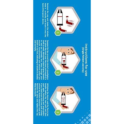 EasyChamber Anti-Static Spacer Device with Adult Mask, Inhaler Chamber ...