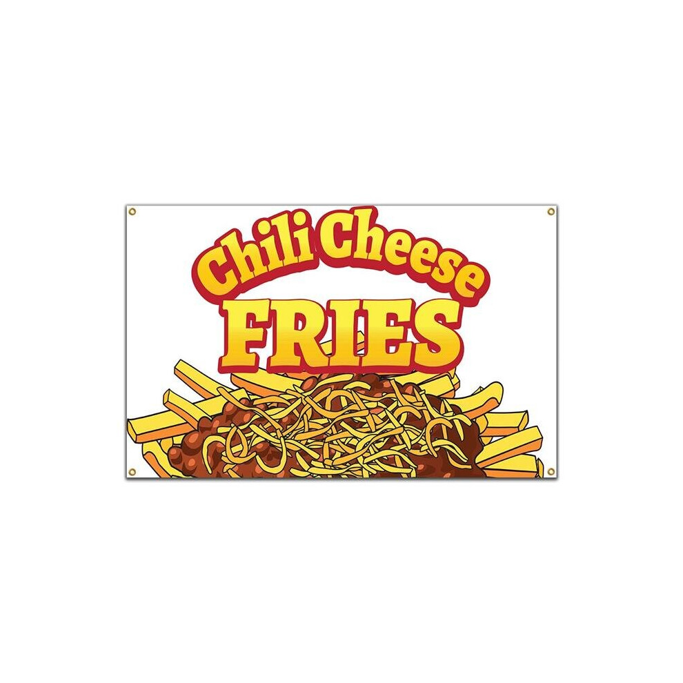 SignMission B-60 Chili Cheese Fries19 60 in. Concession Stand Food ...