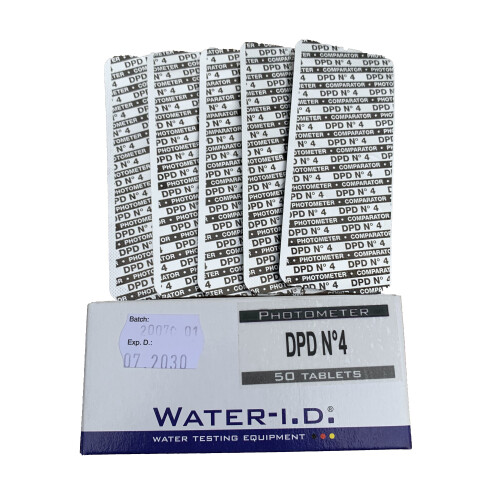 Pool Lab DPD No 4 Photometer Reagent Tablets (50 pack) Active Oxygen on ...