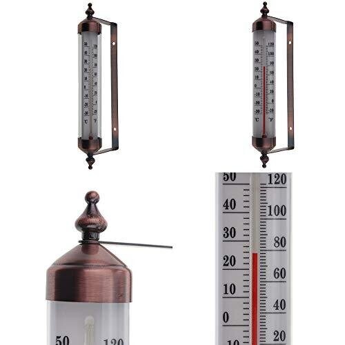 Outdoor Thermometer with Bronze Effect Design - Stylish Garden ...