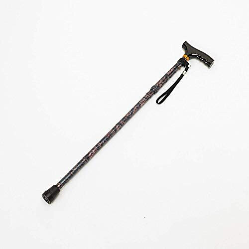 Homecraft Folding Coloured Walking Stick with Wooden Handle ...