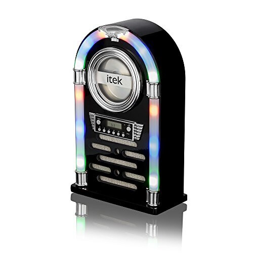 iTek Jukebox with CD Player, FM Radio and Bluetooth Connection, Remote ...
