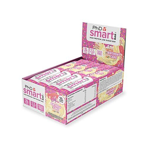 Phd Smart Bar High Protein Low Sugar Bar Birthday Cake 64 G Pack Of