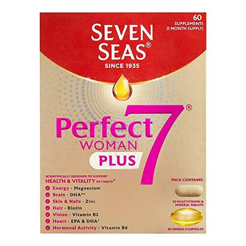 Seven Seas Perfect7 Woman Multivitamin and Mineral Tablet plus Omega-3 ...