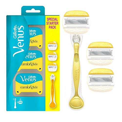 Gillette Venus ComfortGlide with Olay 2-in-1 Razor for Women + 3 Refill ...