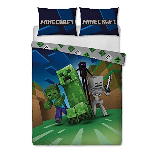 Minecraft Creeps Double Duvet Cover Officially Licensed Reversible Two ... Minecraft Creeps Double Duvet Cover Officially Licensed Reversible Two ...