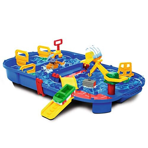 Aquaplay Portable Waterway Canal System Toy with Lock Gates Crane ...