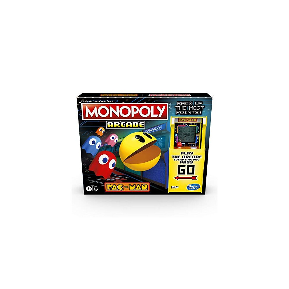 Monopoly Arcade Pac-Man Game; Monopoly Board Game for Children Aged 8 ...