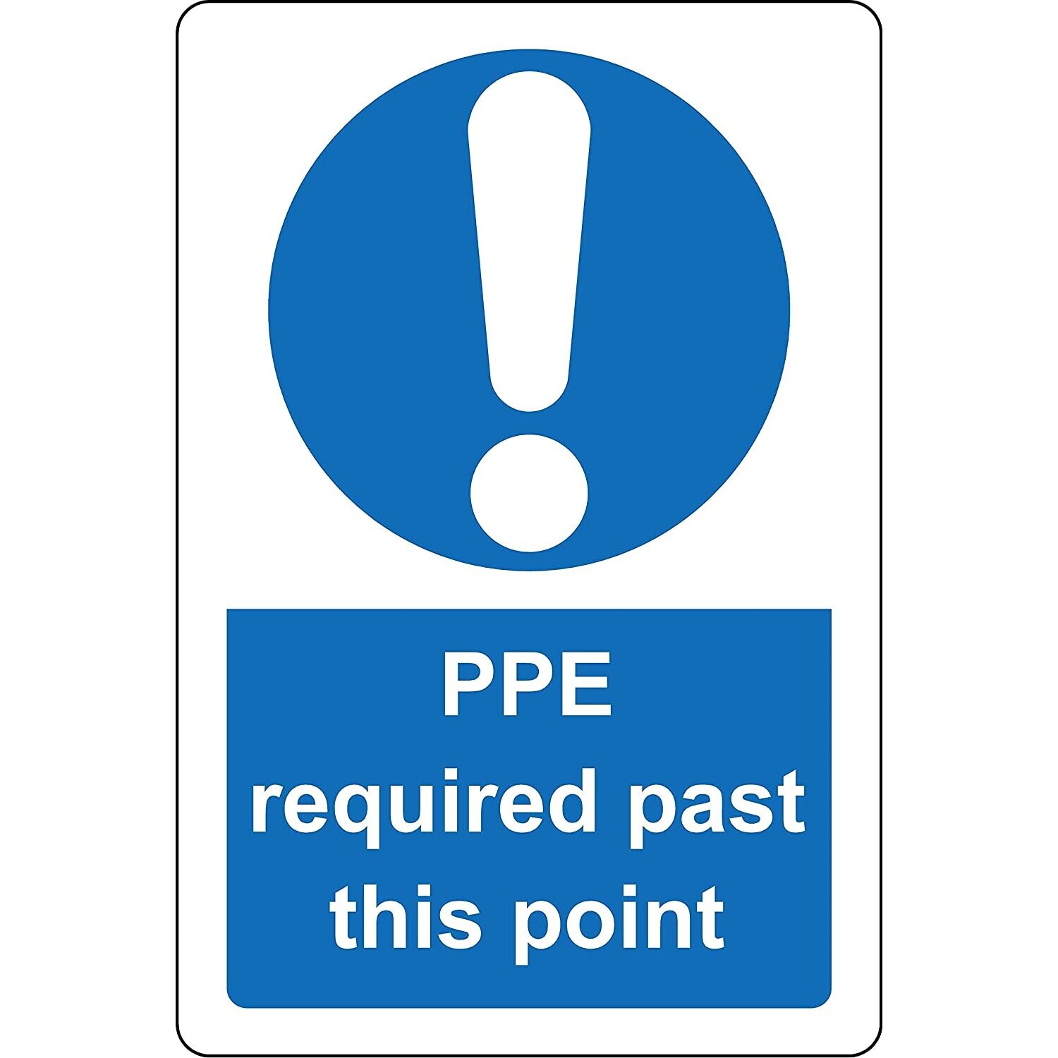 PPE required past this point - personal protective equipment safety ...