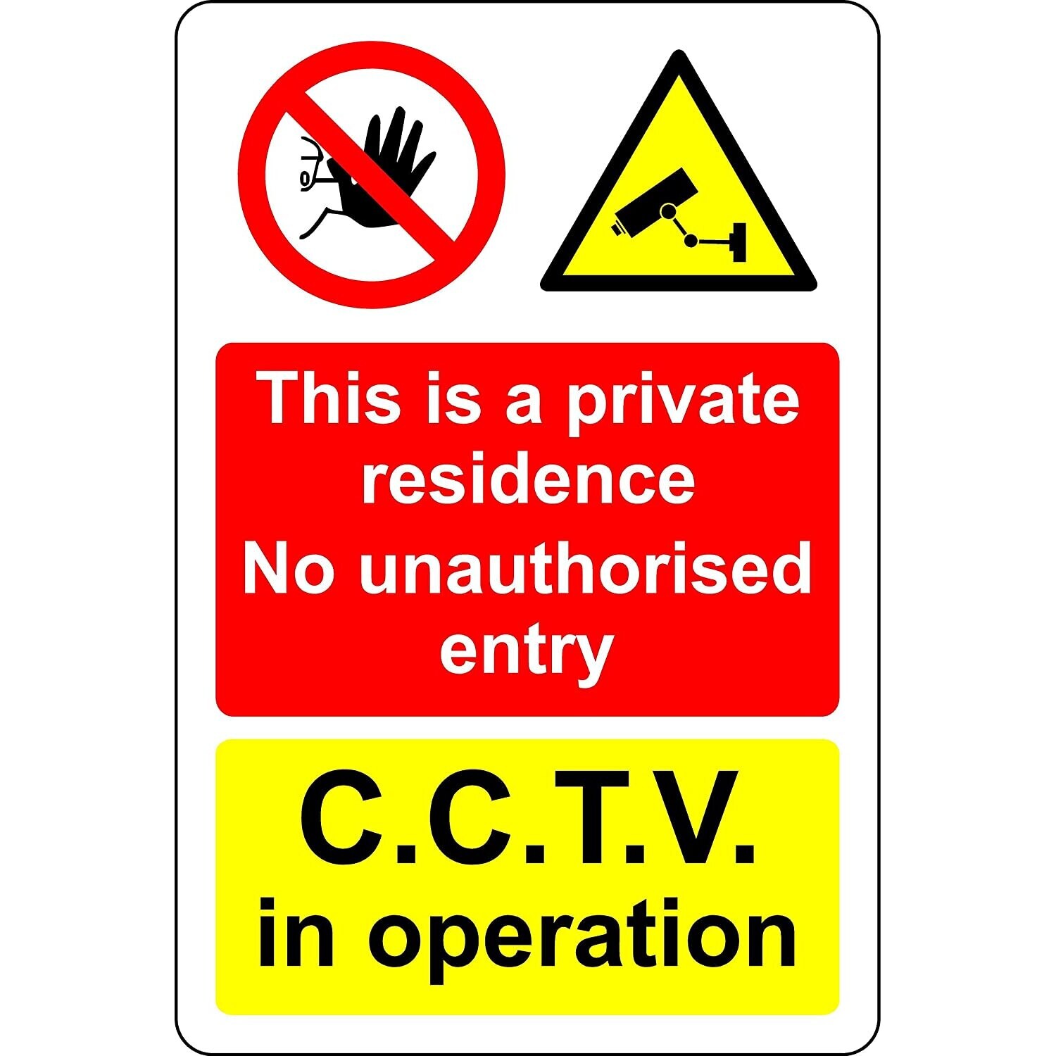 This is a private residence no unauthorised entry CCTV in operation ...