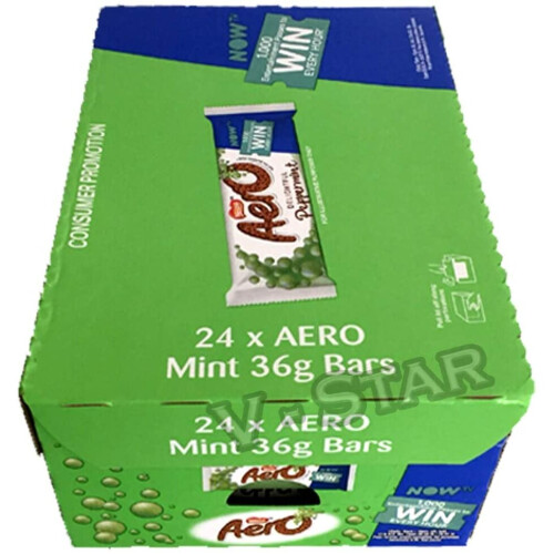 Full Box of Nestle AERO Peppermint Chocolate BAR 24 x 36g on OnBuy