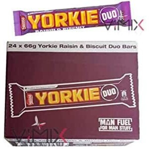 Nestle YORKIE Raisin & Biscuit Duo Chocolate Bars 24 x 66 g on OnBuy