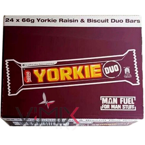 Nestle YORKIE Raisin & Biscuit Duo Chocolate Bars 24 x 66 g on OnBuy