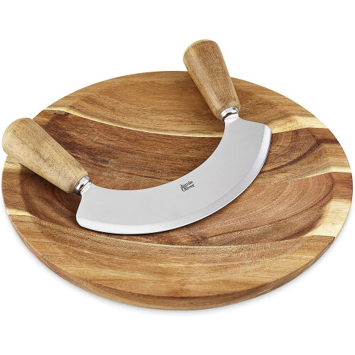 Jamie Oliver Mezzaluna and Board Brown on OnBuy