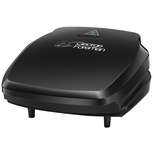 George Foreman Compact 2-Portion Grill - Black With Floating Hinge ...