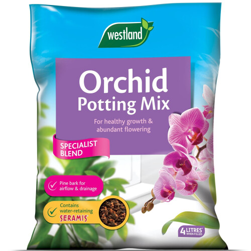 Westland Orchid Potting Compost Mix Enriched with Seramis 4L on OnBuy
